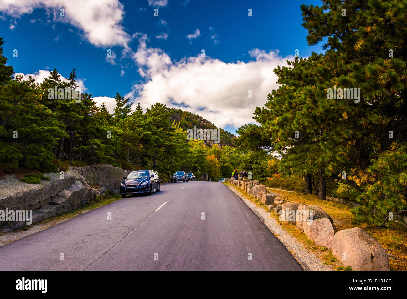 The Park Loop Road in Acadia National Park, Maine Stock Photo - Alamy
