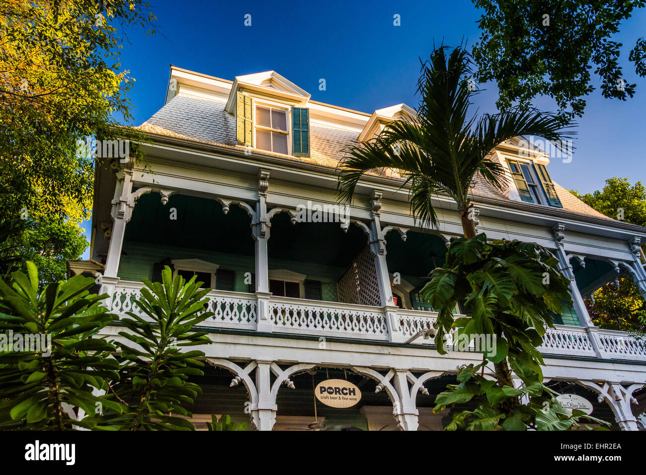 Blue house in key west hi-res stock photography and images - Alamy