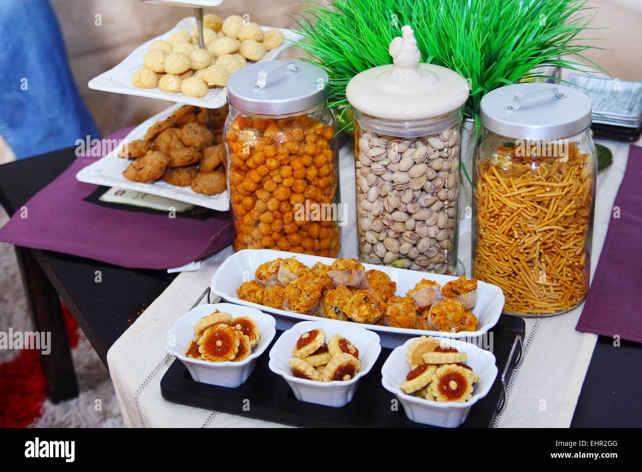 Party food on the table Stock Photo - Alamy