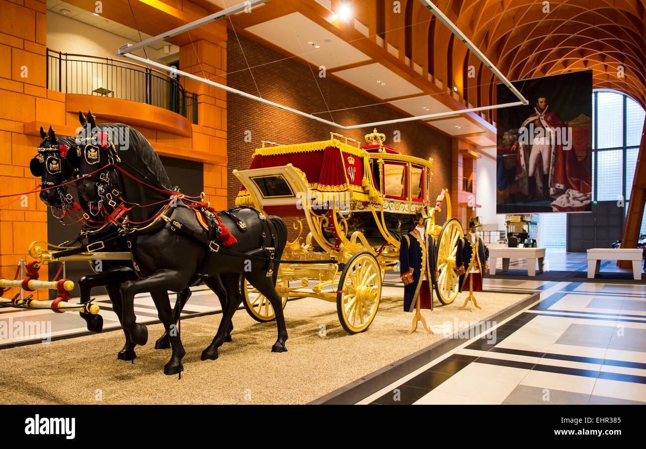 The restored Glass Coach at the Louwman Museum in The Hague, The ...
