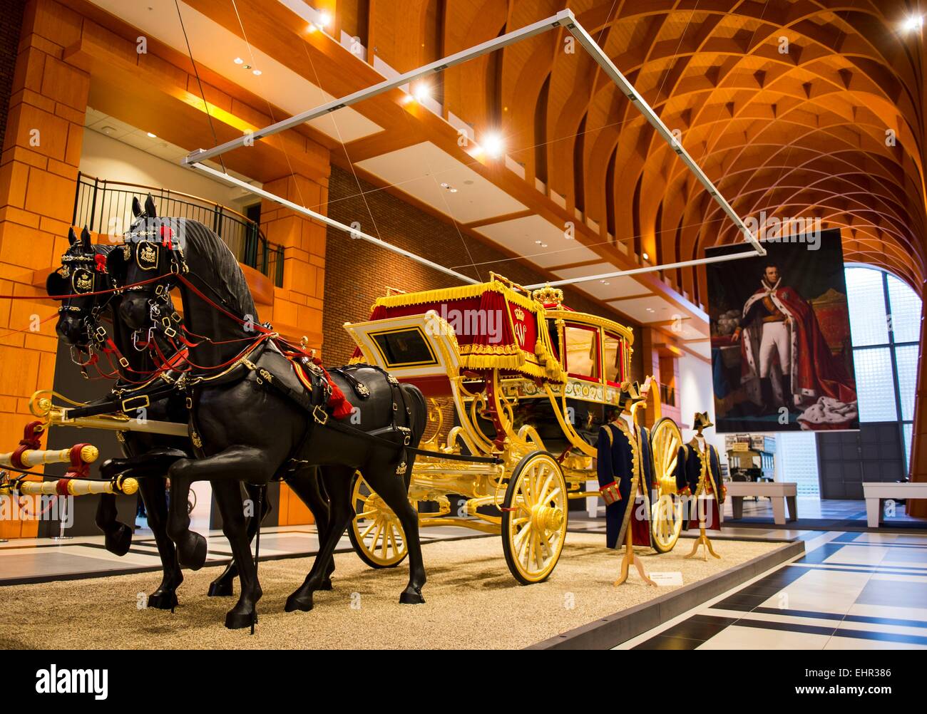 The restored Glass Coach at the Louwman Museum in The Hague, The ...