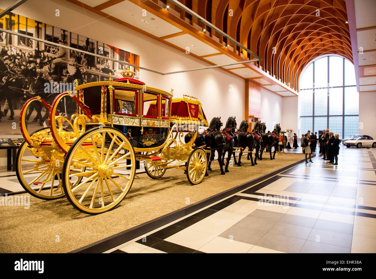 The restored Glass Coach at the Louwman Museum in The Hague, The ...