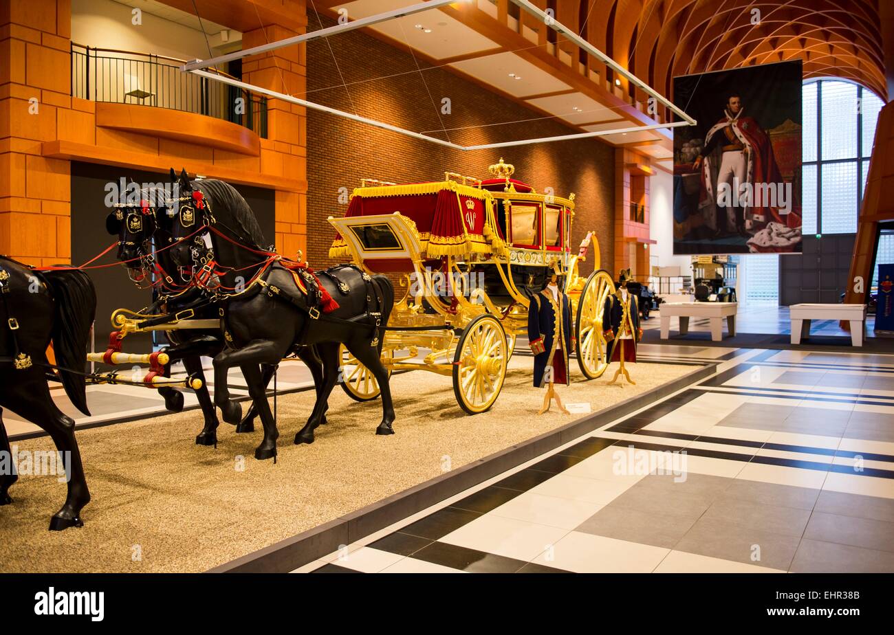 The restored Glass Coach at the Louwman Museum in The Hague, The ...