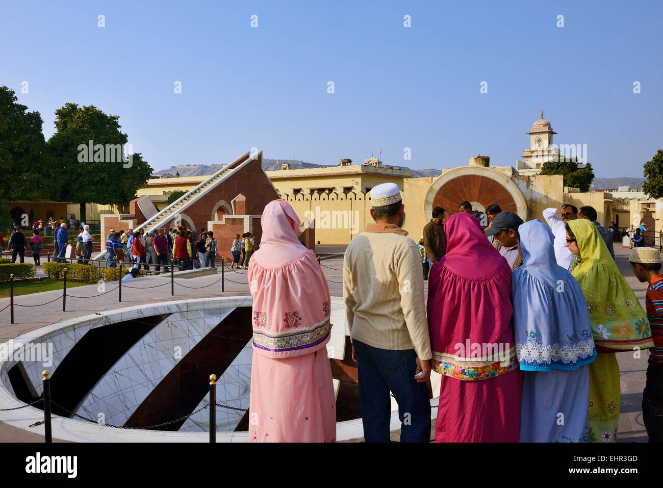India, Rajasthan, Jaipur, Jantar Mantar astronomical observatory ...