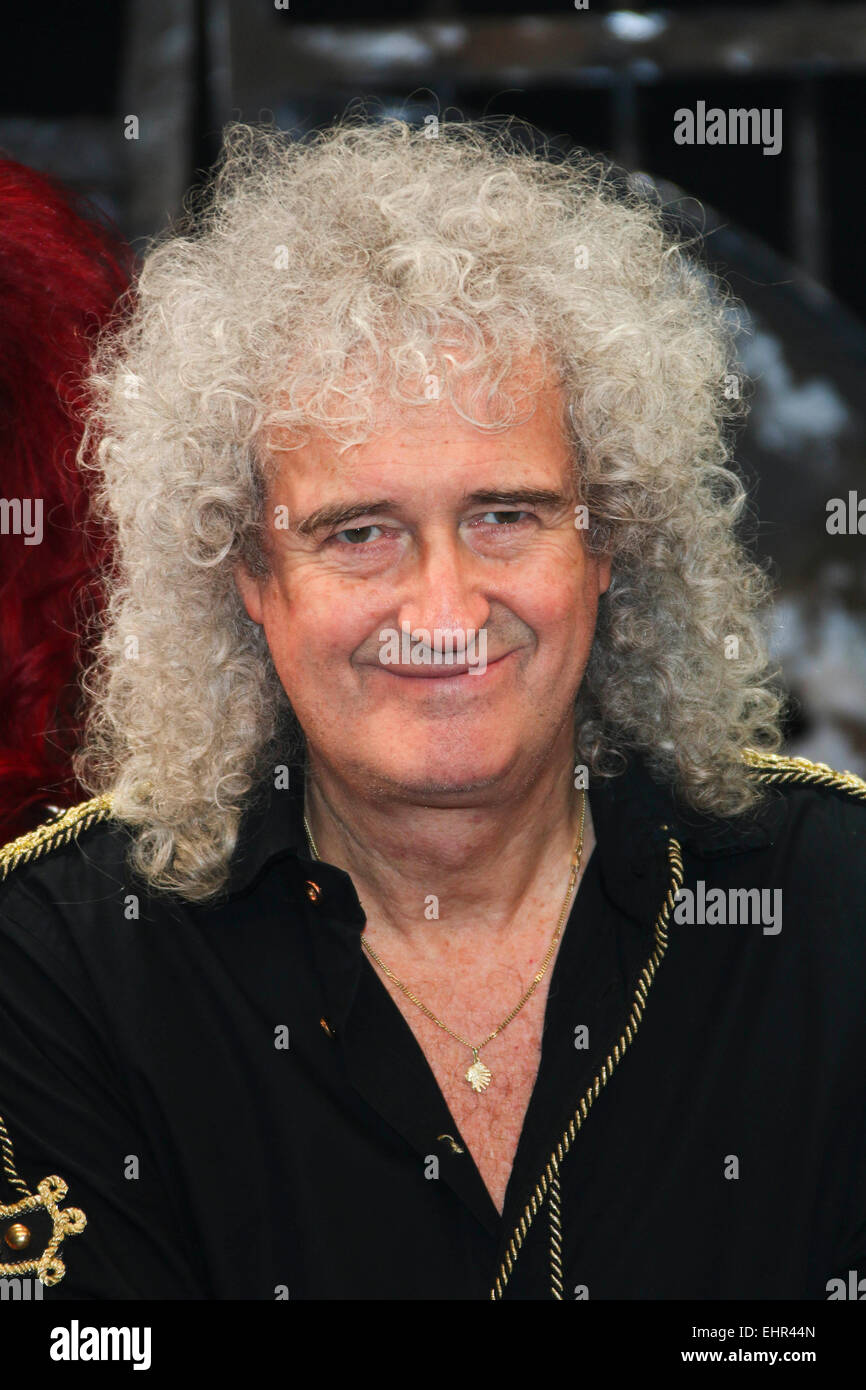 Musician Brian May attends the Premiere of the Musical 'We will rock ...