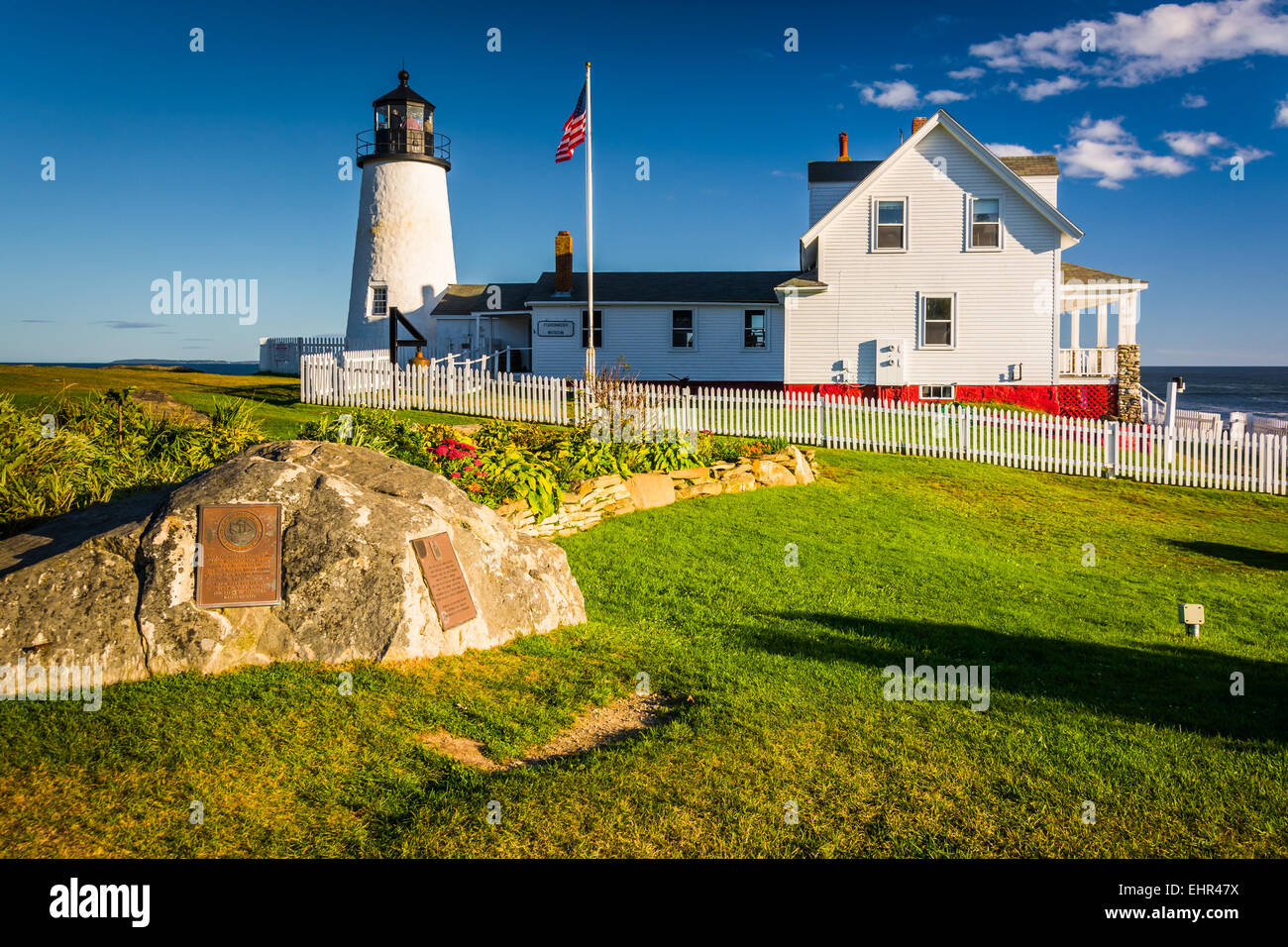 Pemaquid Point Lighthouse, in Pemaquid Point, Maine Stock Photo - Alamy