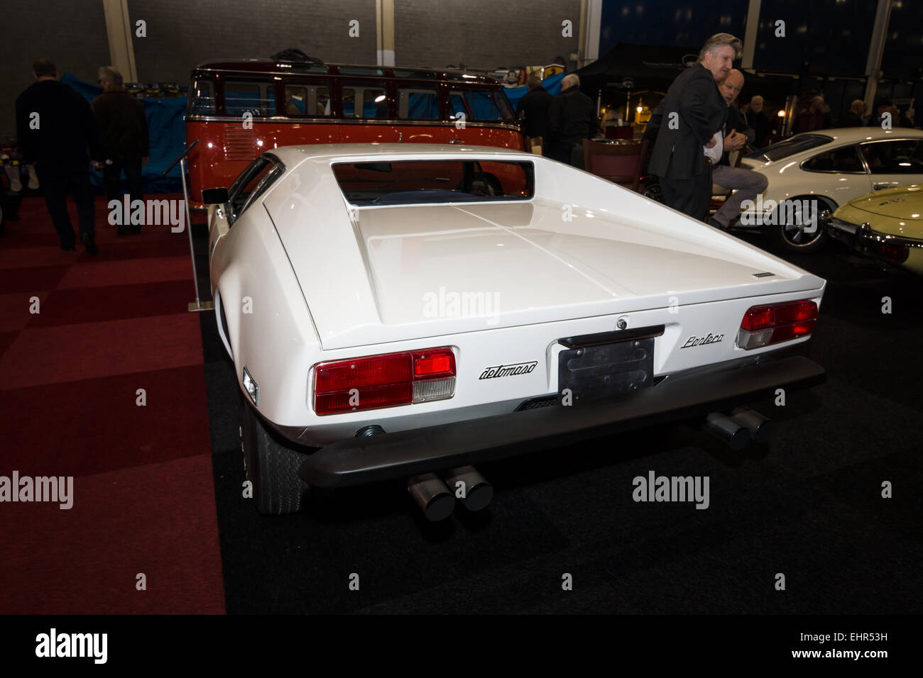 Sports car De Tomaso Pantera, 1973. Rear view Stock Photo - Alamy