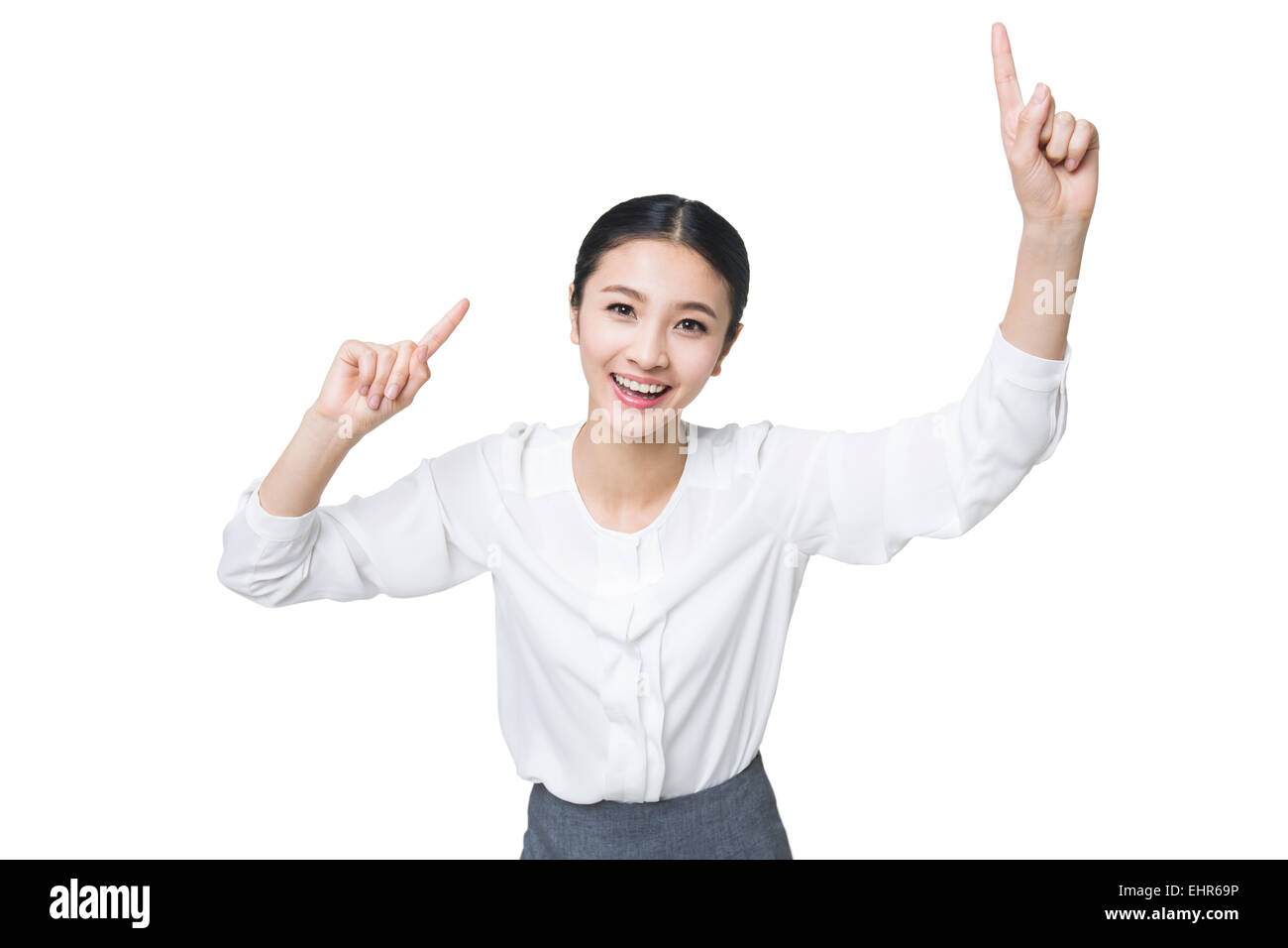 Young woman having a good idea Stock Photo - Alamy