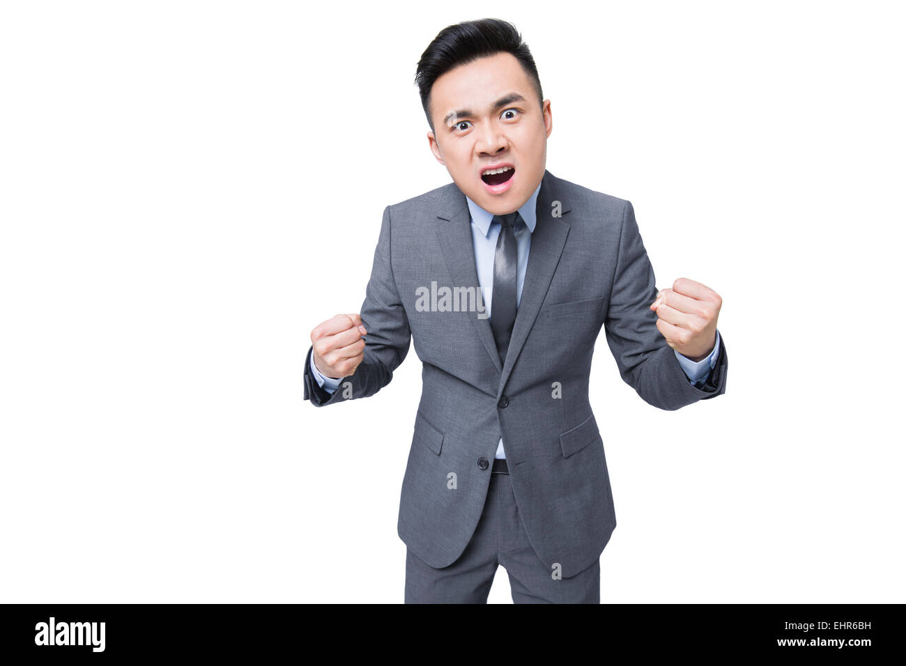 Three angry business people one hi-res stock photography and images - Alamy