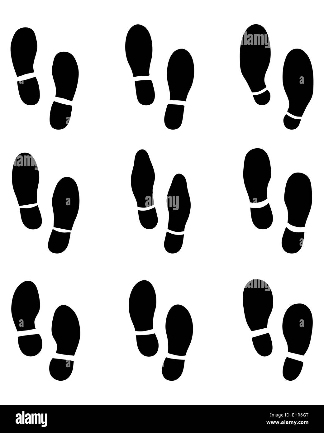 Shoe prints vector hi-res stock photography and images - Alamy