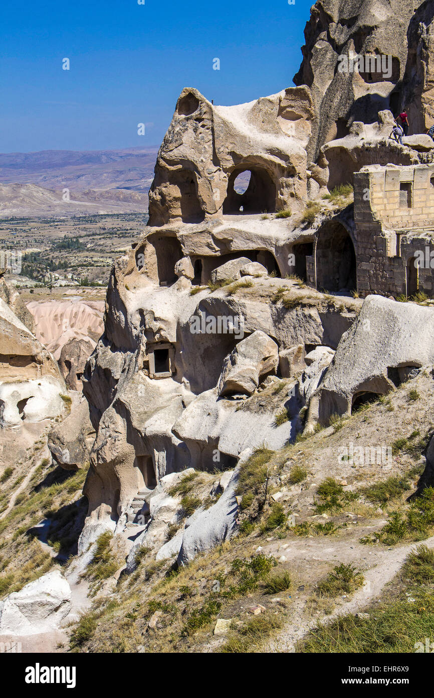 Turkey Cappadocia Uchisar Uchisar Castle Stock Photo - Alamy