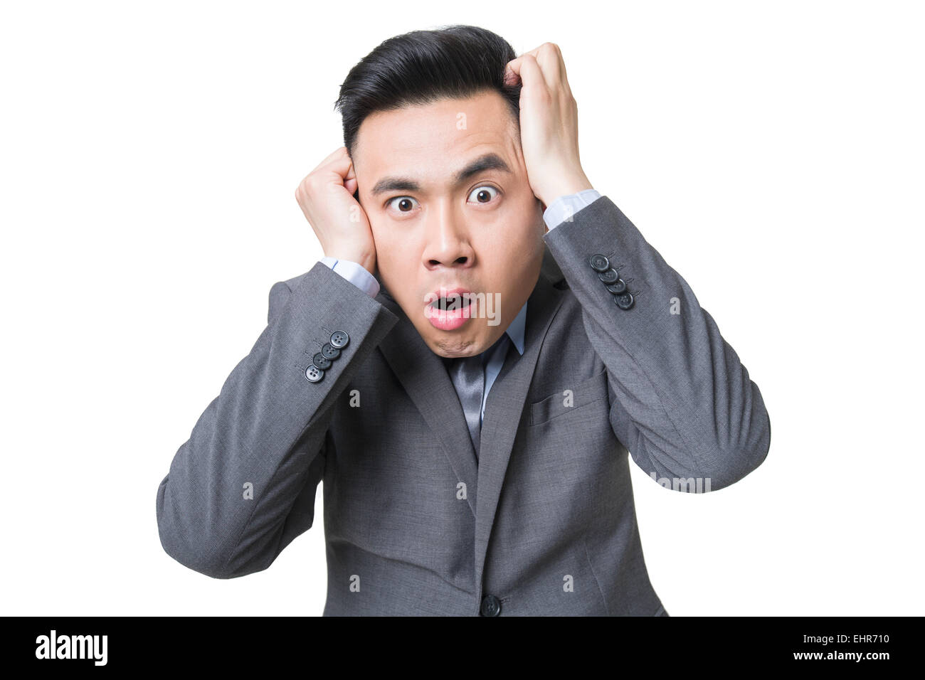 Terrified businessman hi-res stock photography and images - Alamy