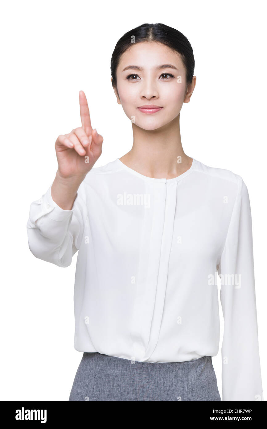 Finger pointing point one finger three hi-res stock photography and ...