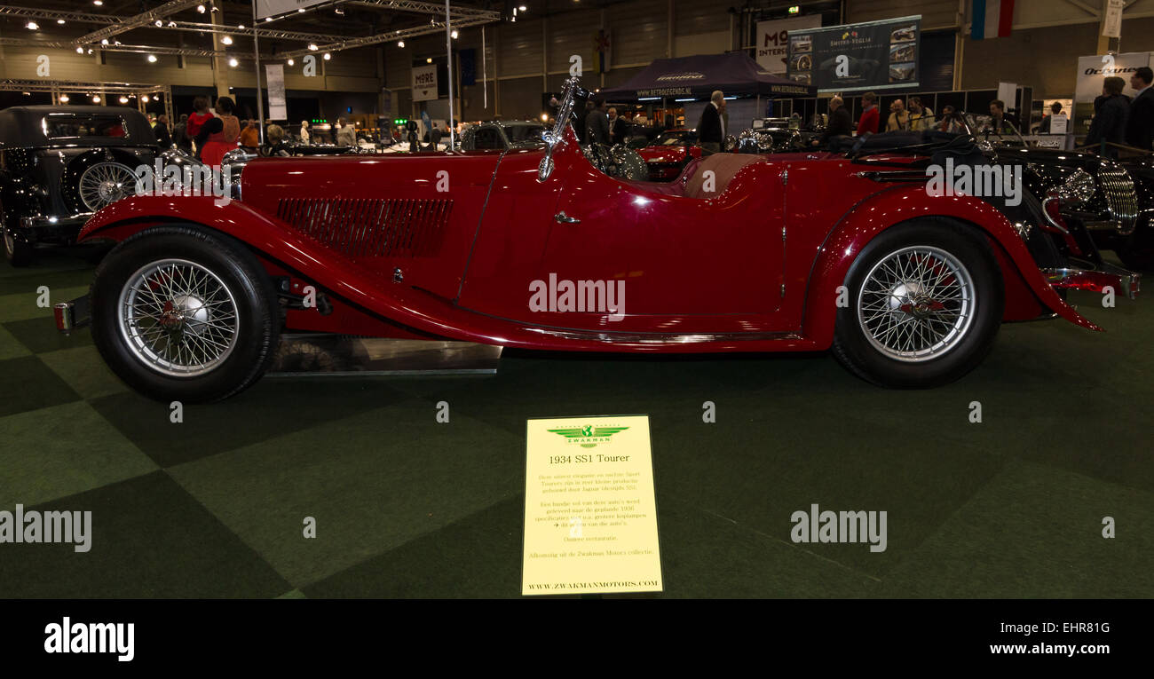 A sports car Jaguar SS1 Tourer, 1934 Stock Photo - Alamy