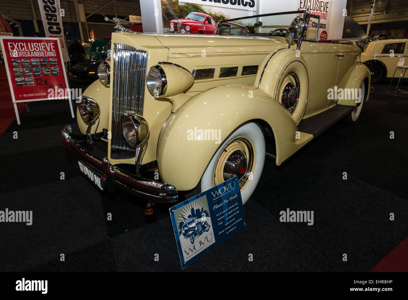 Oldtimer Packard 120 Convertible Sedan with Dietrich Body, 1937 Stock ...