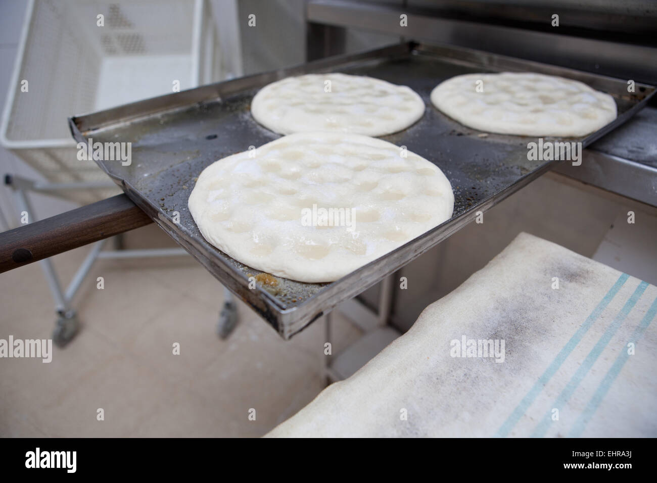 Elaboration process of traditional spanish olive oil pancakes. Pancakes ...