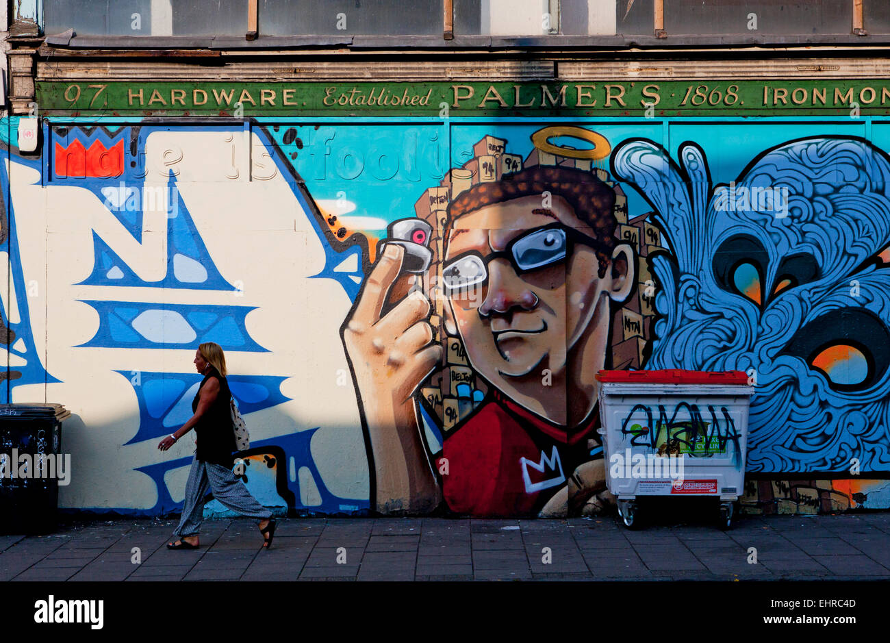 Urban graffiti on buildings Bristol England Stock Photo - Alamy