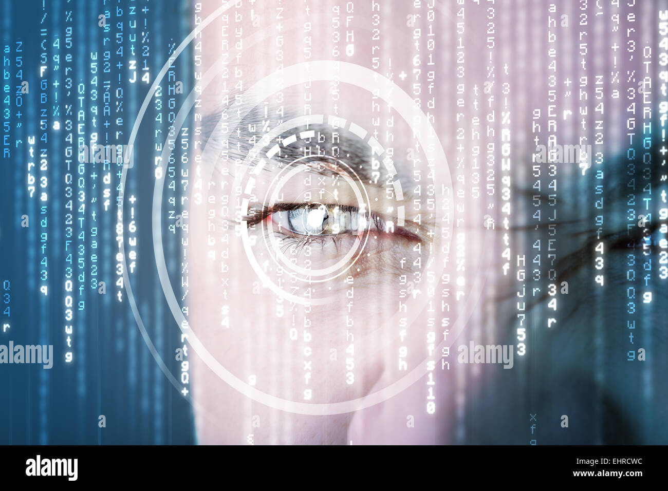 Man eye symbol vision test hi-res stock photography and images - Alamy