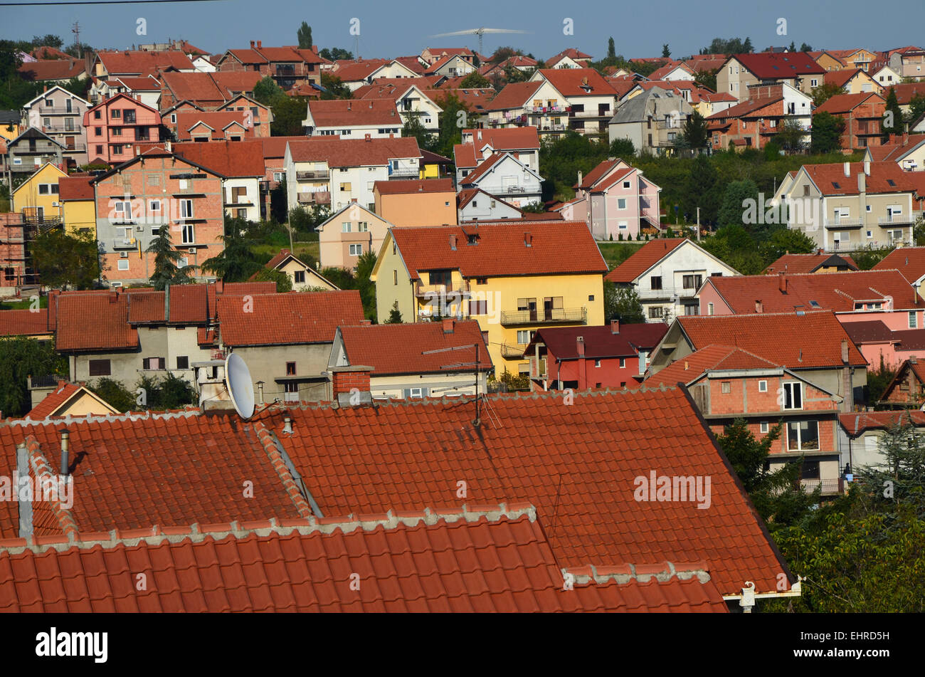 A group of houses in the largest Belgrade suburb Stock Photo - Alamy