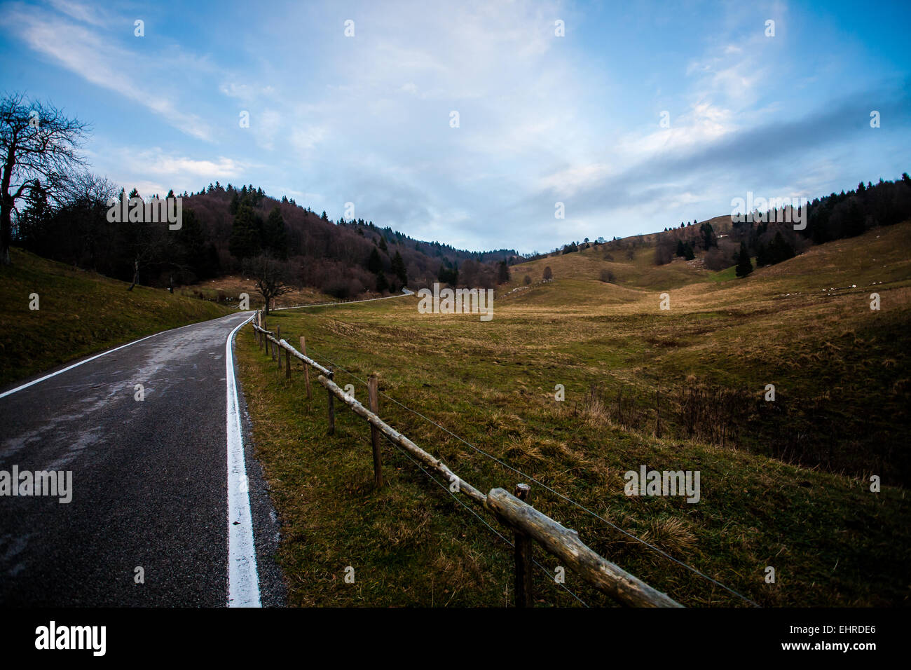 Mountain perspective view Stock Photo - Alamy