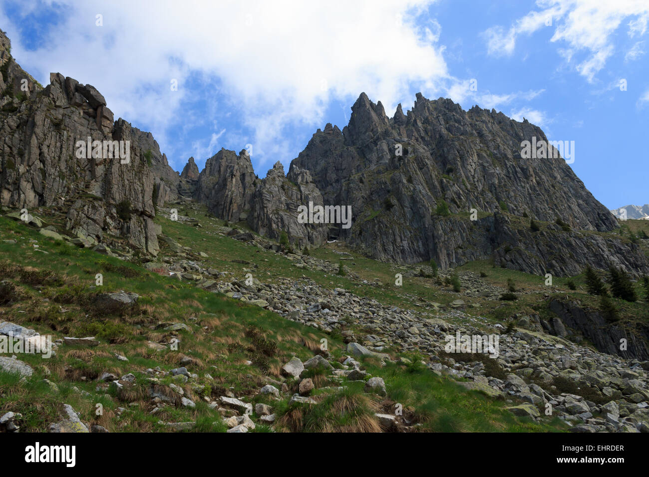 Panorama view blue mountain hi-res stock photography and images - Alamy