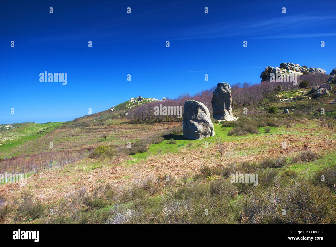 Argimusco rocks in Sicily country. Italy Stock Photo - Alamy