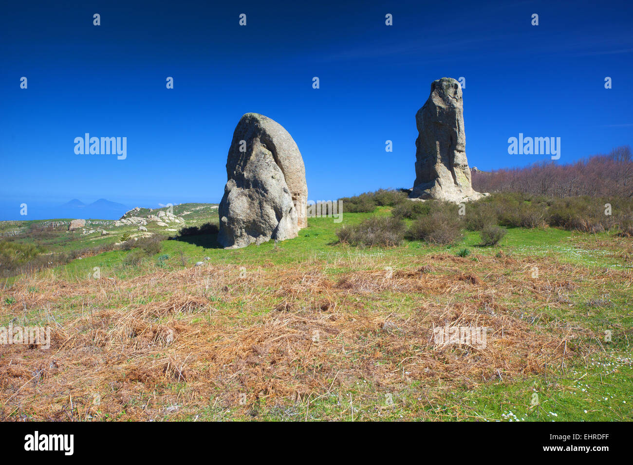 Argimusco rocks in Sicily country. Italy Stock Photo - Alamy
