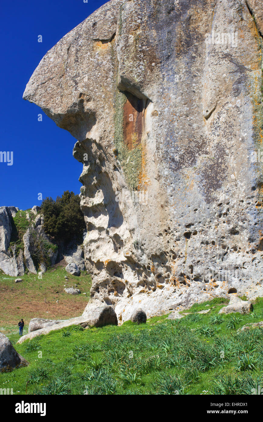 Argimusco rocks in Sicily country. Italy Stock Photo - Alamy