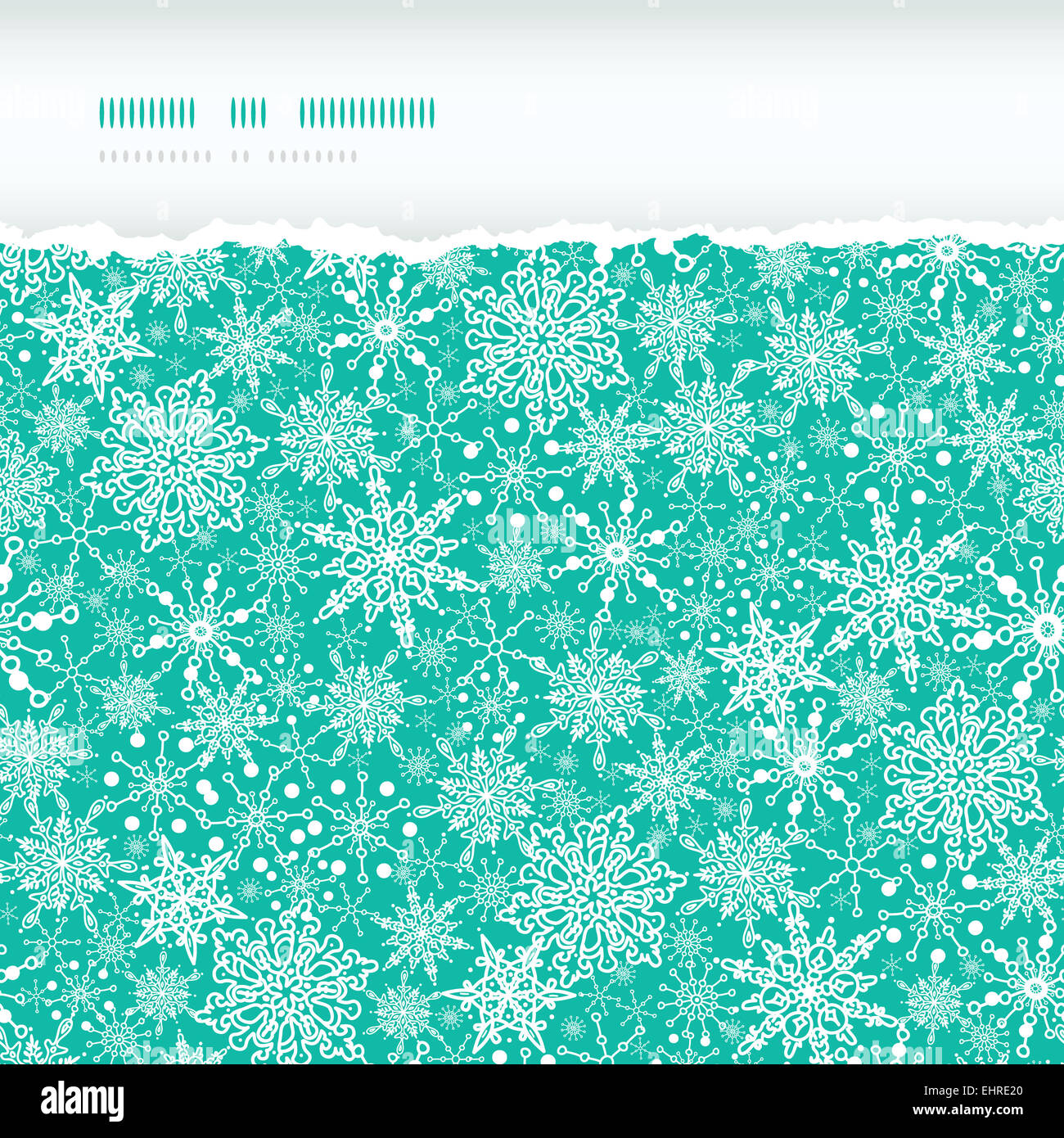 Snowflake Texture Horizontal Torn Seamless Pattern Background Stock ...