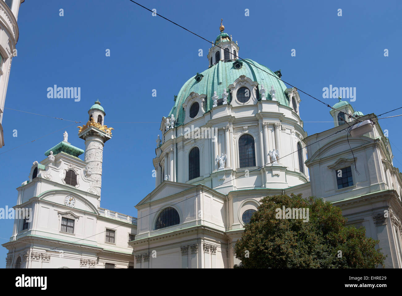Karlskirche columns hi-res stock photography and images - Alamy