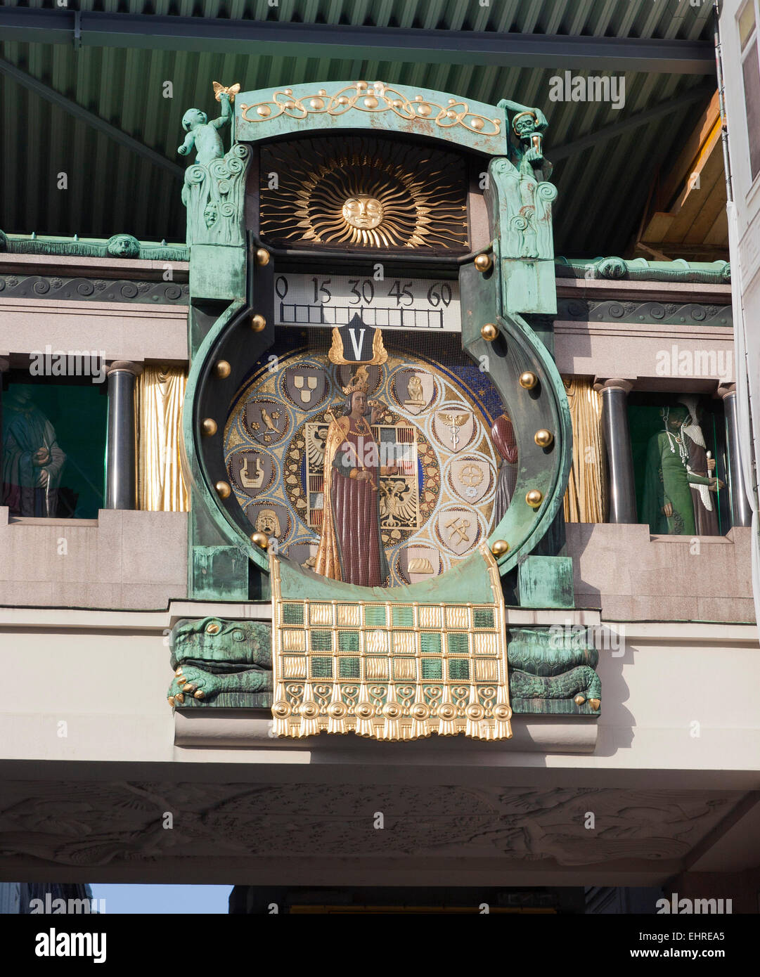 Anchor clock vienna austria hi-res stock photography and images - Alamy