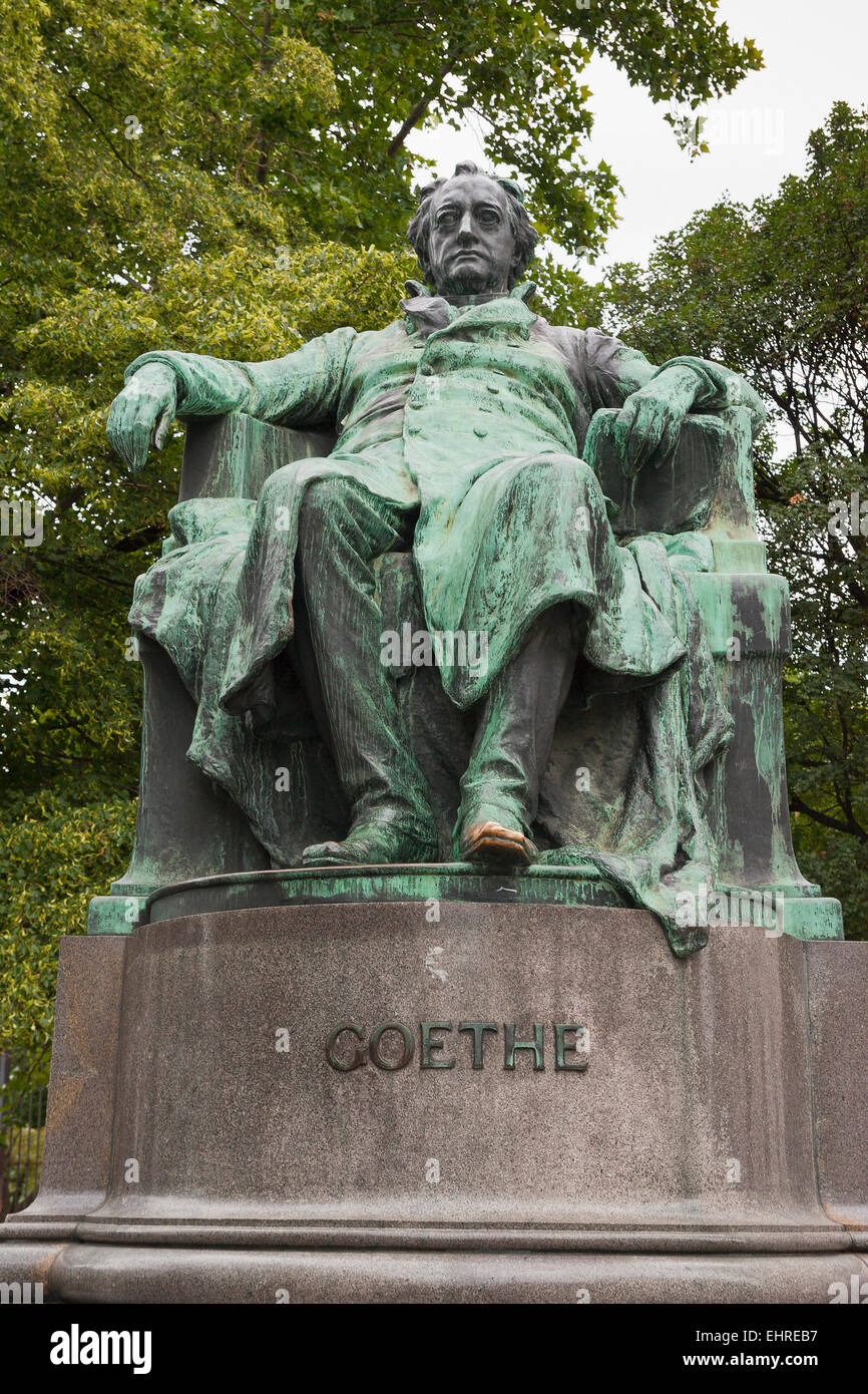 Johann Wolfgang Von Goethe Bronze Statue High Resolution Stock ...