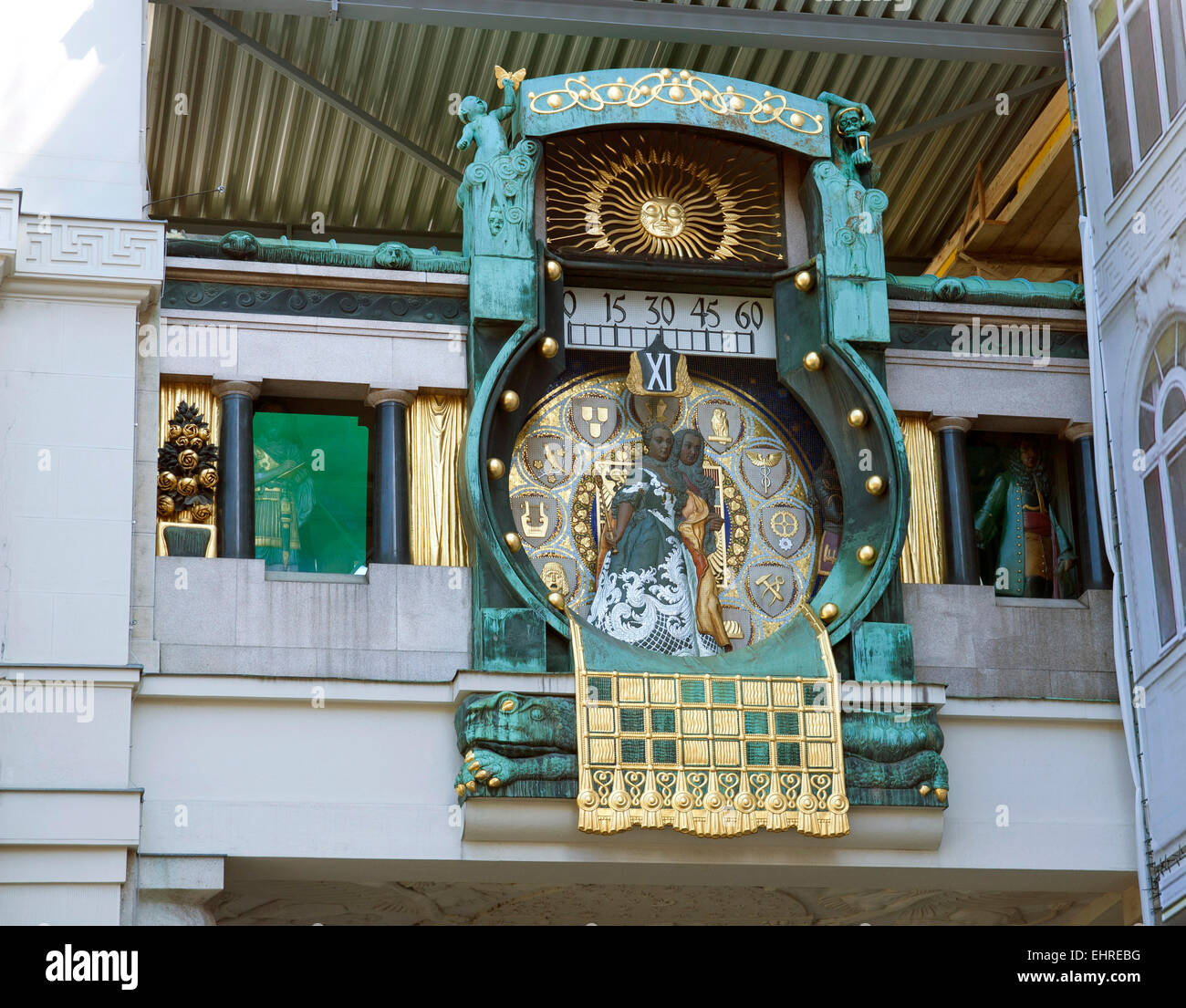 Ankeruhr anchor clock vienna hi-res stock photography and images - Alamy