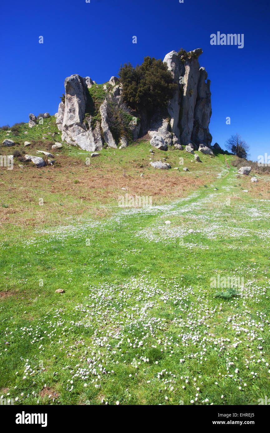 Argimusco rocks in Sicily country. Italy Stock Photo - Alamy