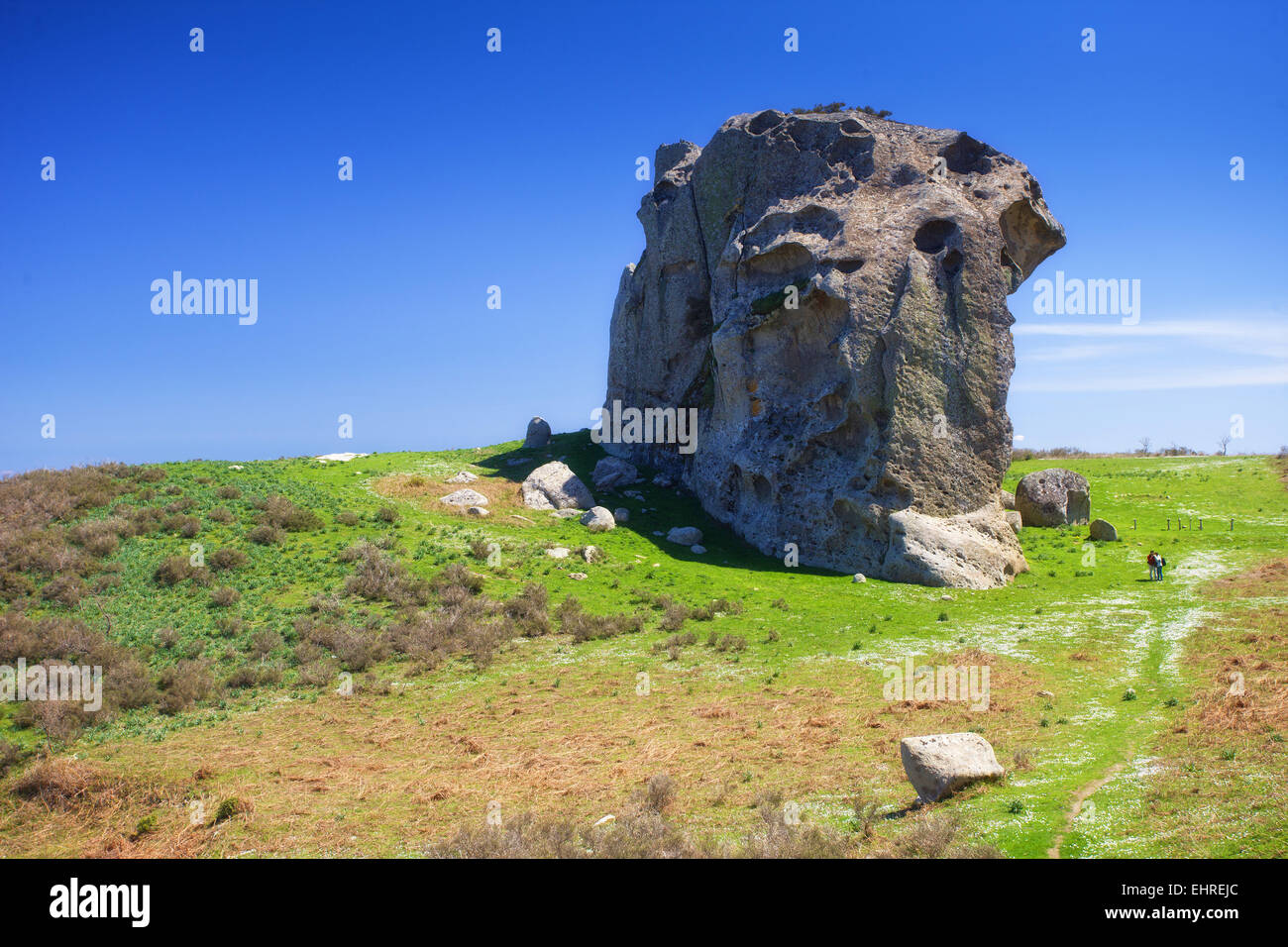 Argimusco rocks in Sicily country. Italy Stock Photo - Alamy