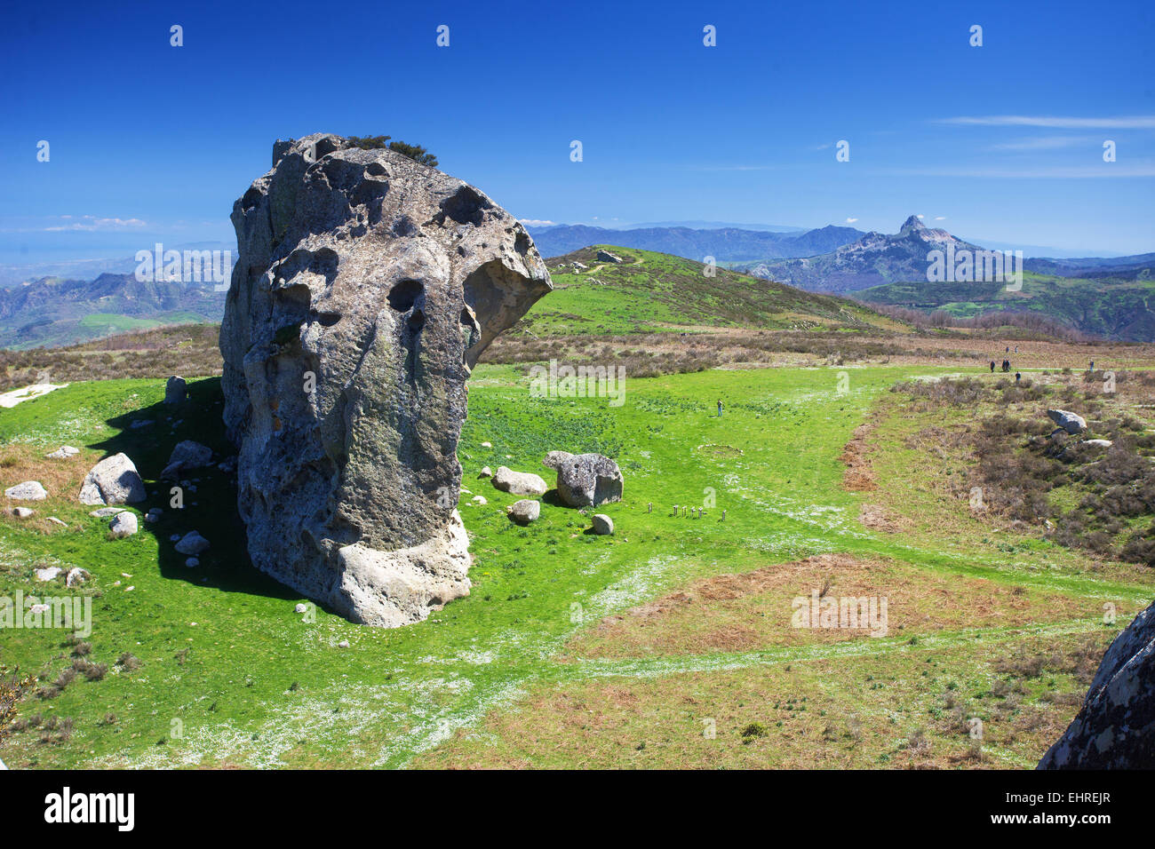 Argimusco rocks in Sicily country. Italy Stock Photo - Alamy