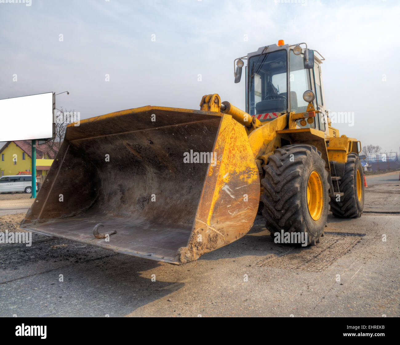 Wheel loader on road hi-res stock photography and images - Alamy