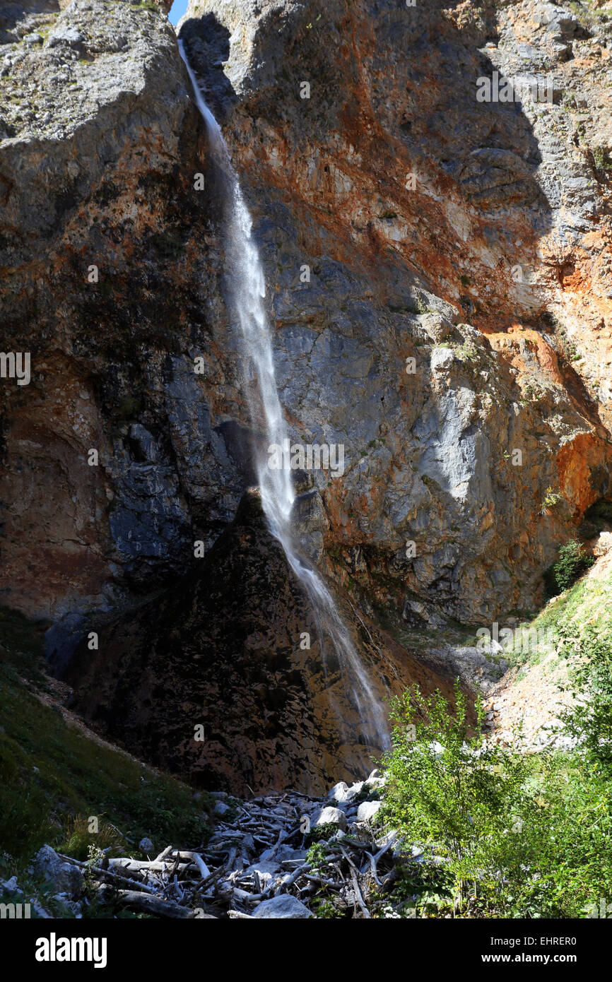 Rinka waterfall, Karawanks, Alps, Slovenia Stock Photo - Alamy
