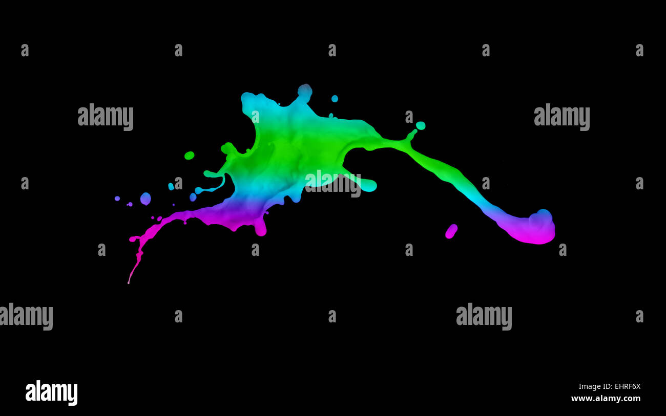 Colour paint splatter hi-res stock photography and images - Alamy