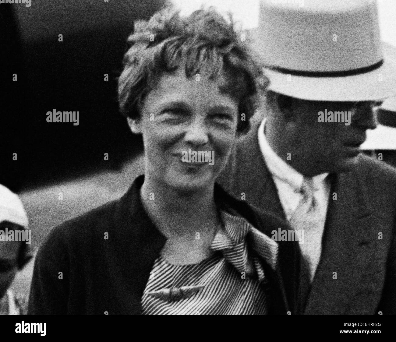 Vintage photo of American aviation pioneer and author Amelia Earhart ...