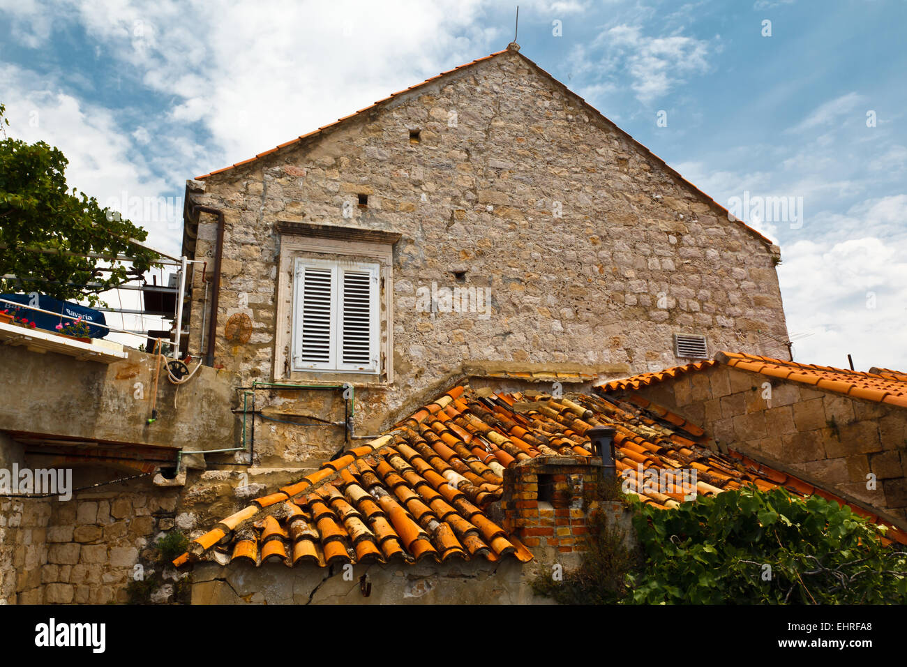 Old House in Dubrovnik, Croatia Stock Photo - Alamy