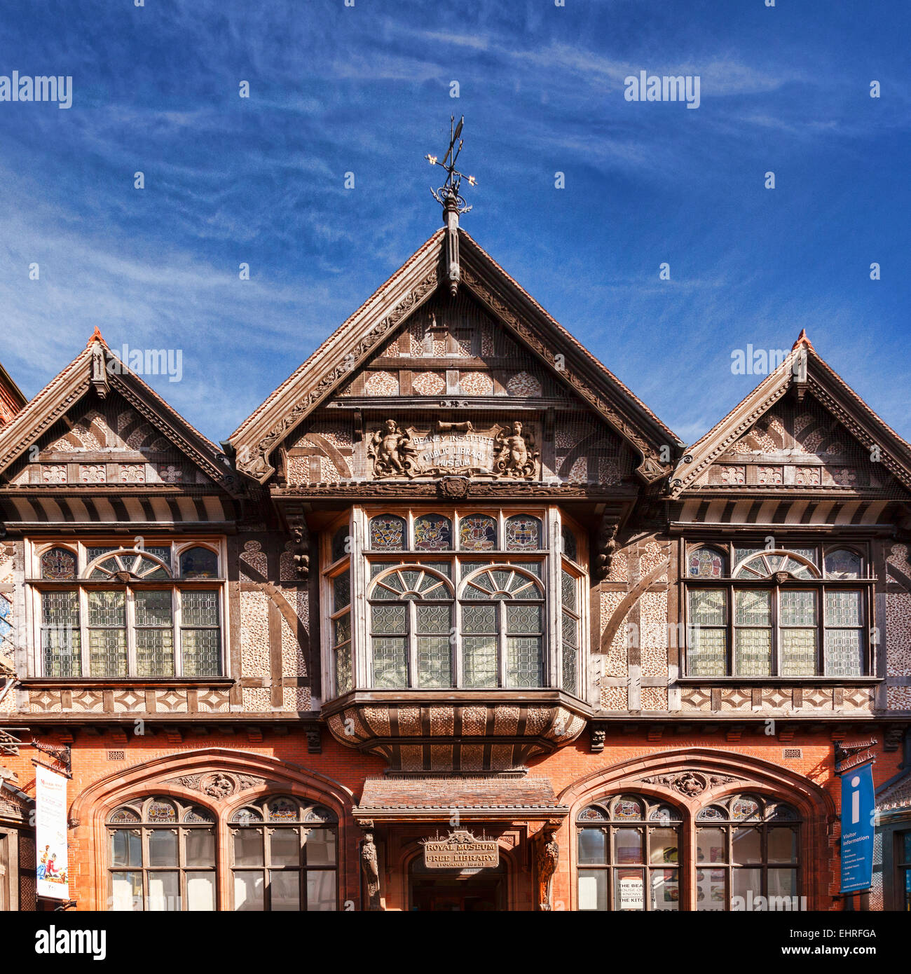Royal Museum and Free Library, Canterbury, Kent, England, UK Stock ...