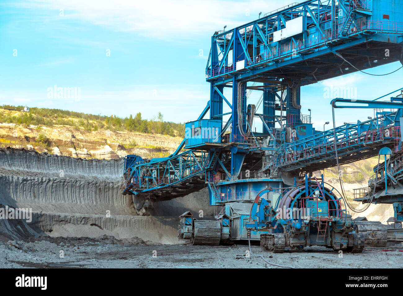 Mining machinery in the mine Stock Photo - Alamy
