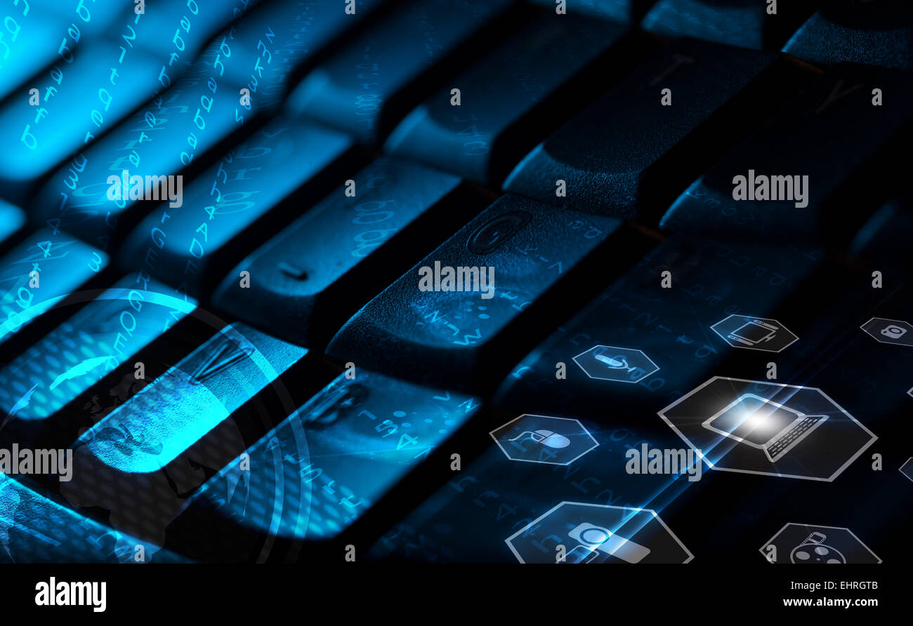 Glowing keyboard hi-res stock photography and images - Alamy