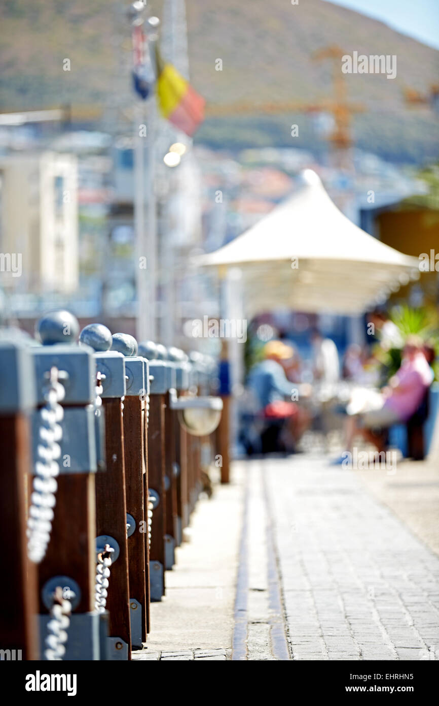 Walkway at the harbour side Stock Photo - Alamy