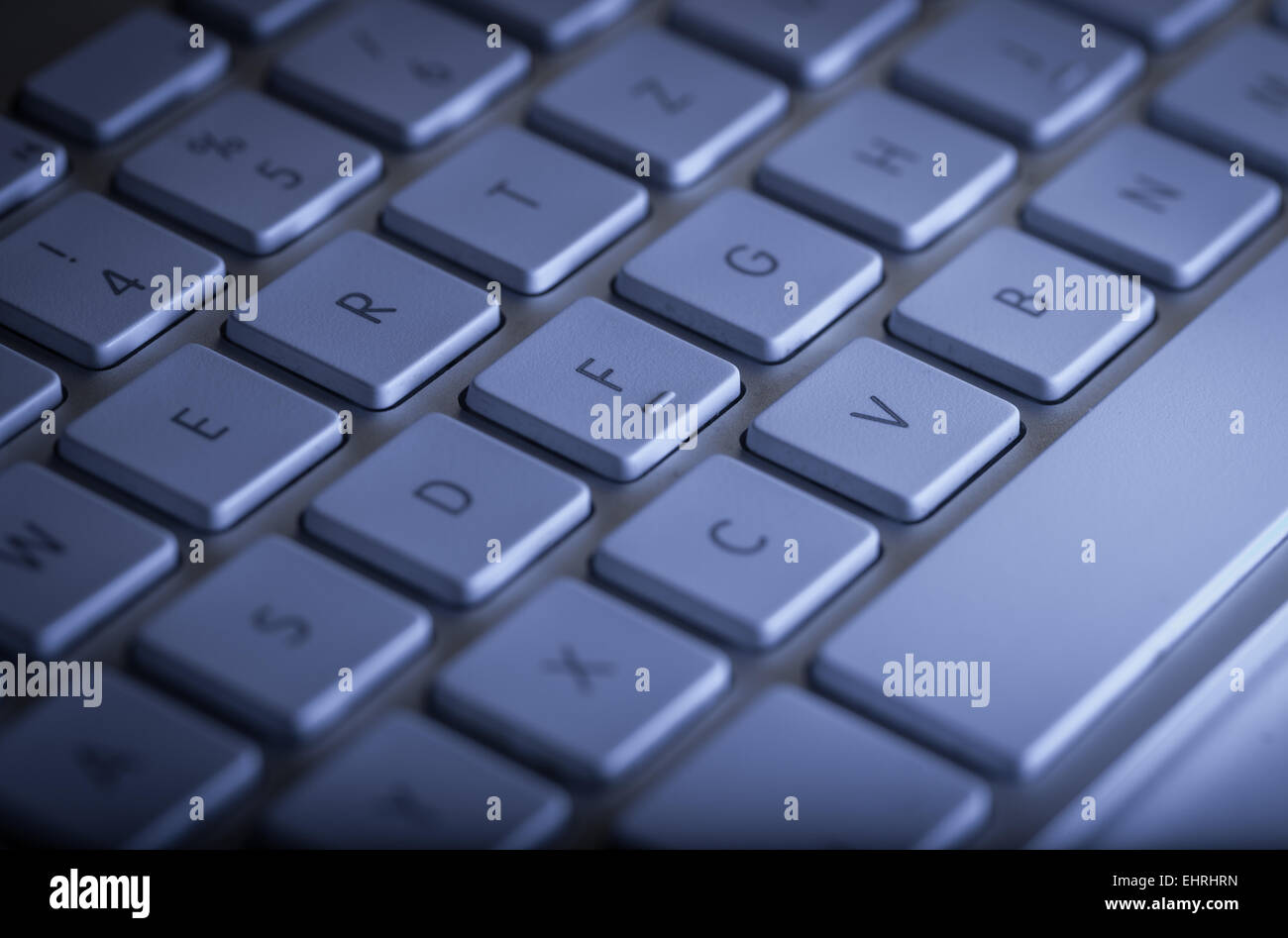 Keyboard close-up with copy space Stock Photo - Alamy