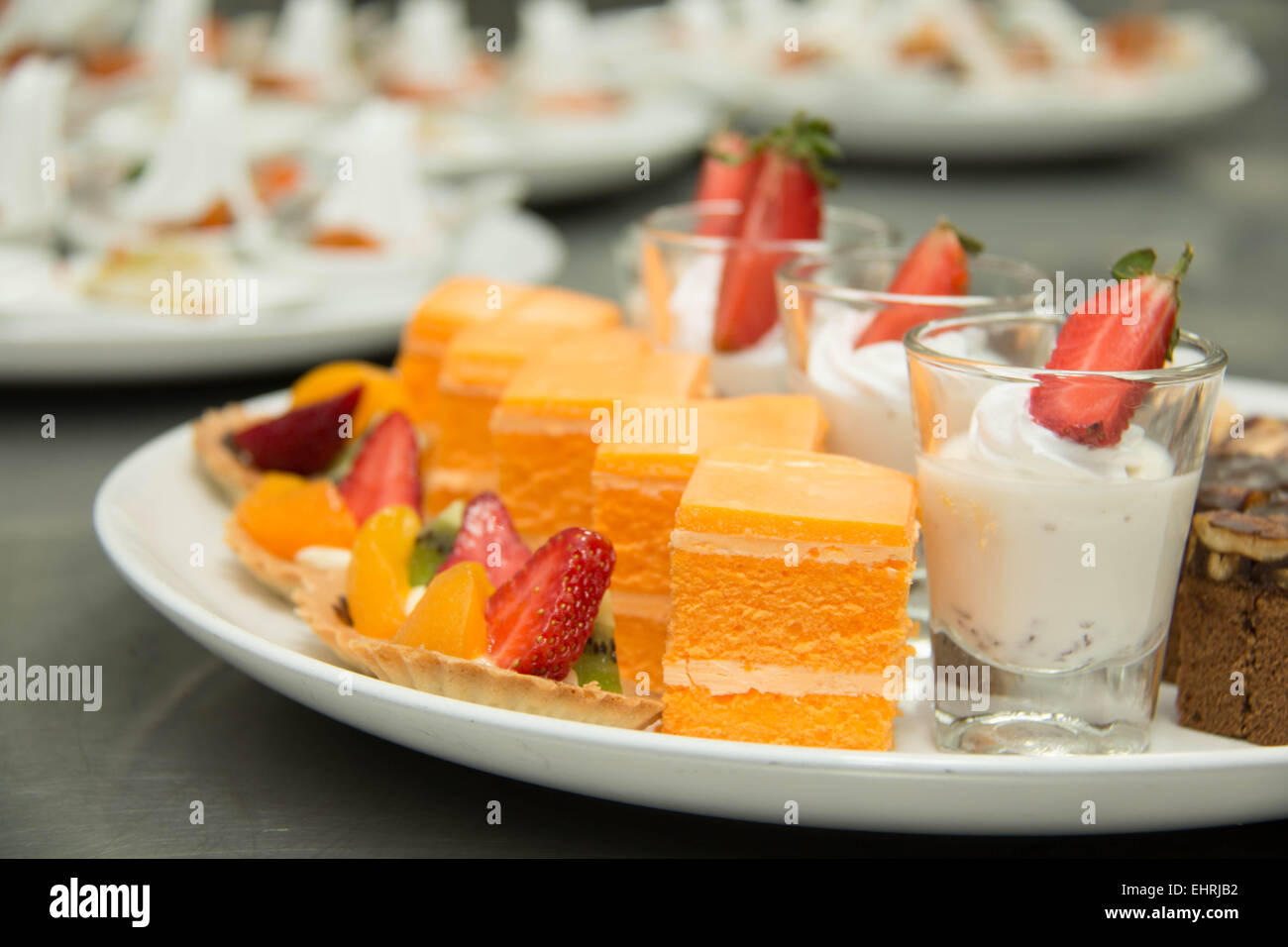 A Collection of delicious assorted mini dessert Stock Photo - Alamy