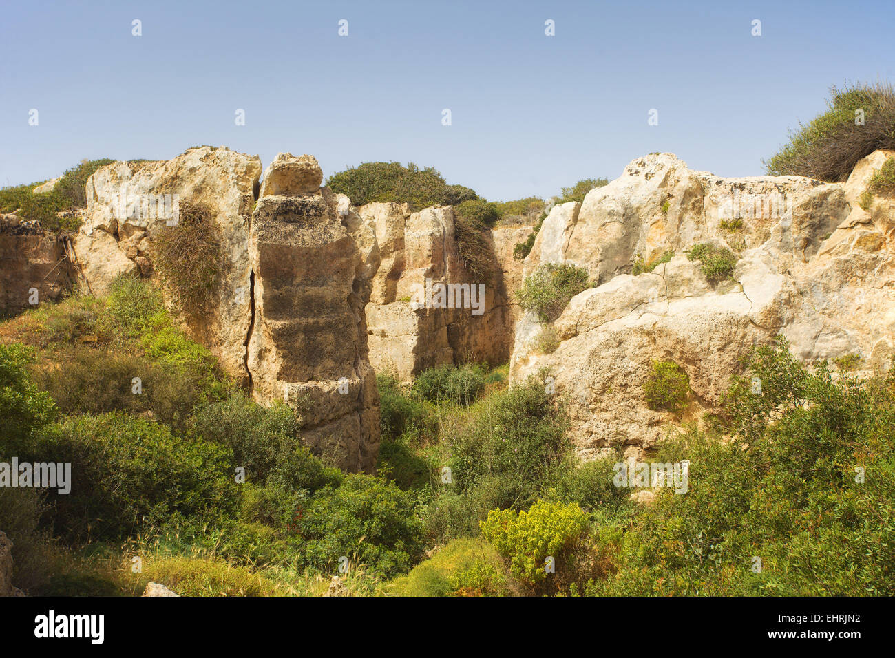 Greek stone quarries Stock Photo - Alamy