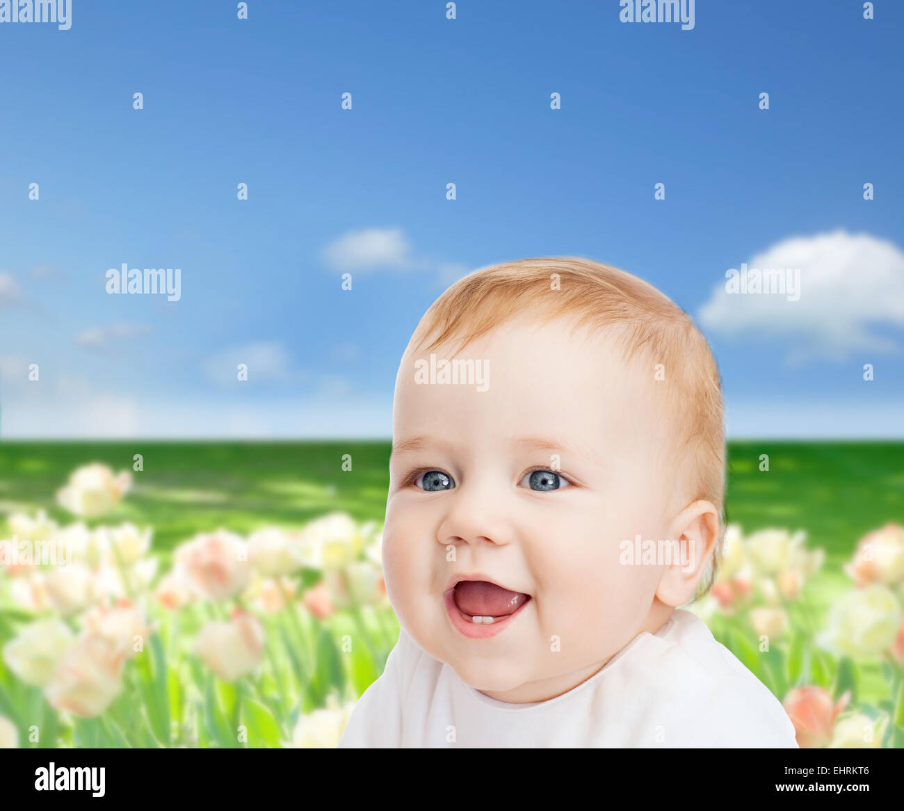 smiling little baby Stock Photo - Alamy