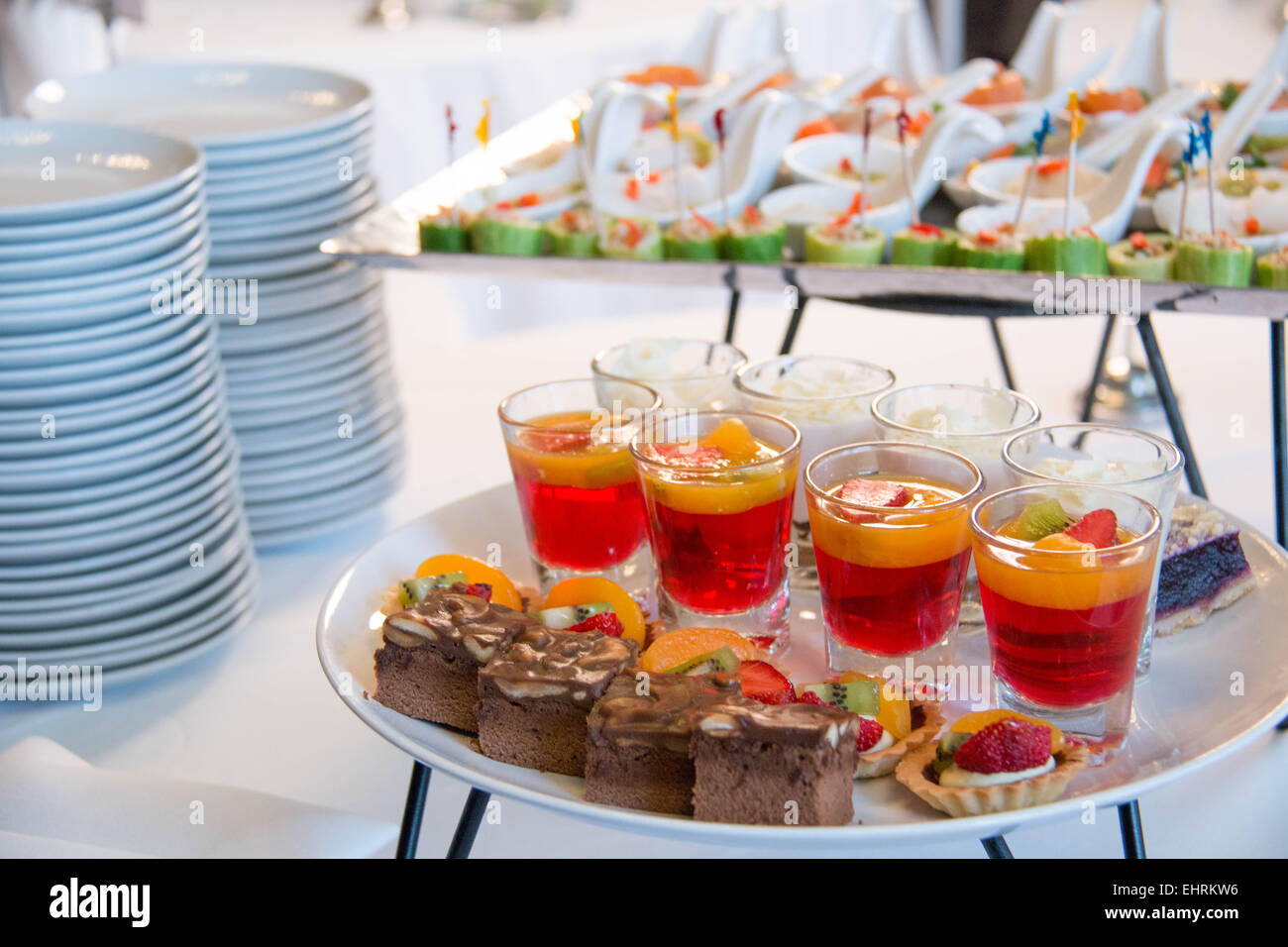 A Collection of delicious assorted mini dessert Stock Photo - Alamy